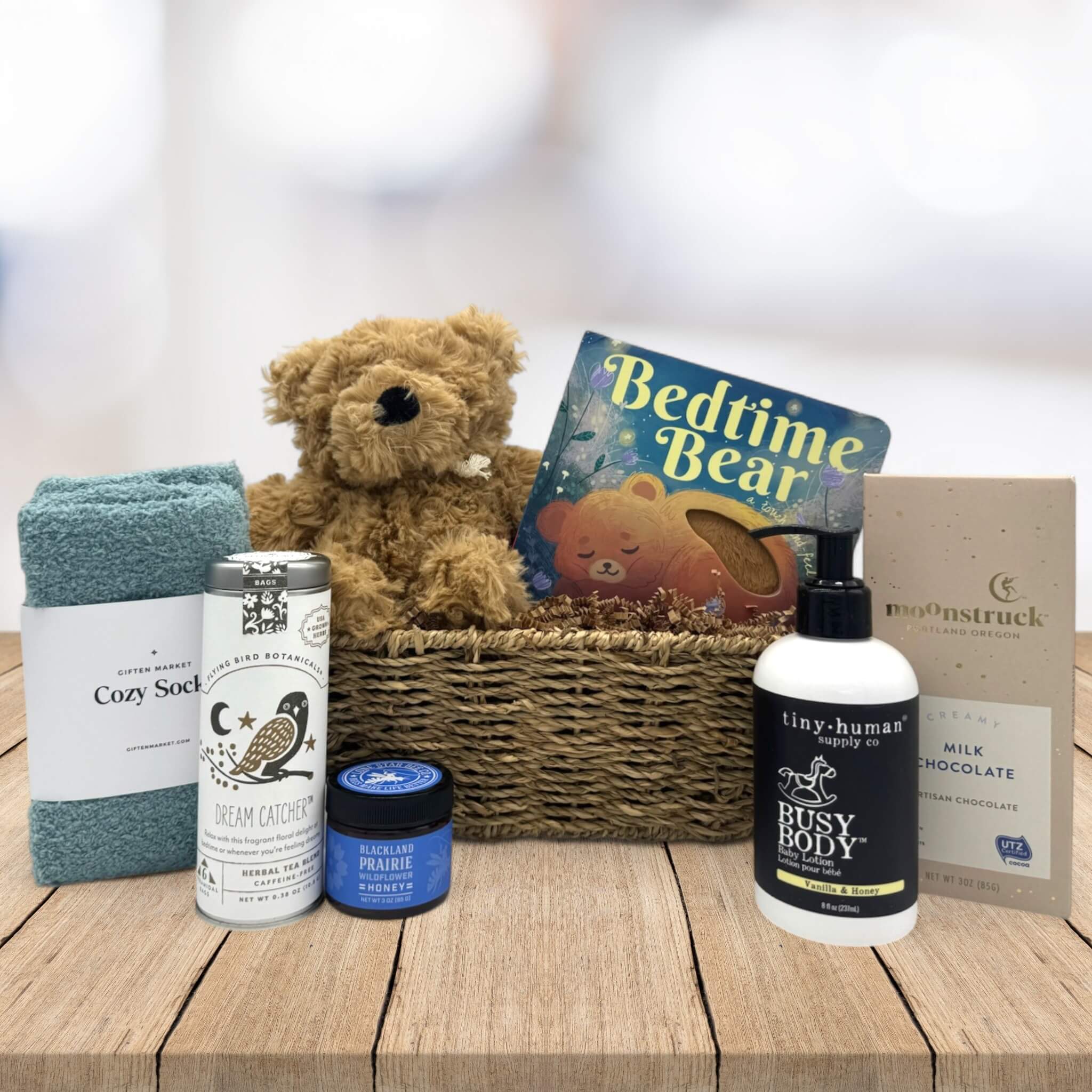 Bedtime Bear Gift Basket | It's Only Natural Gifts