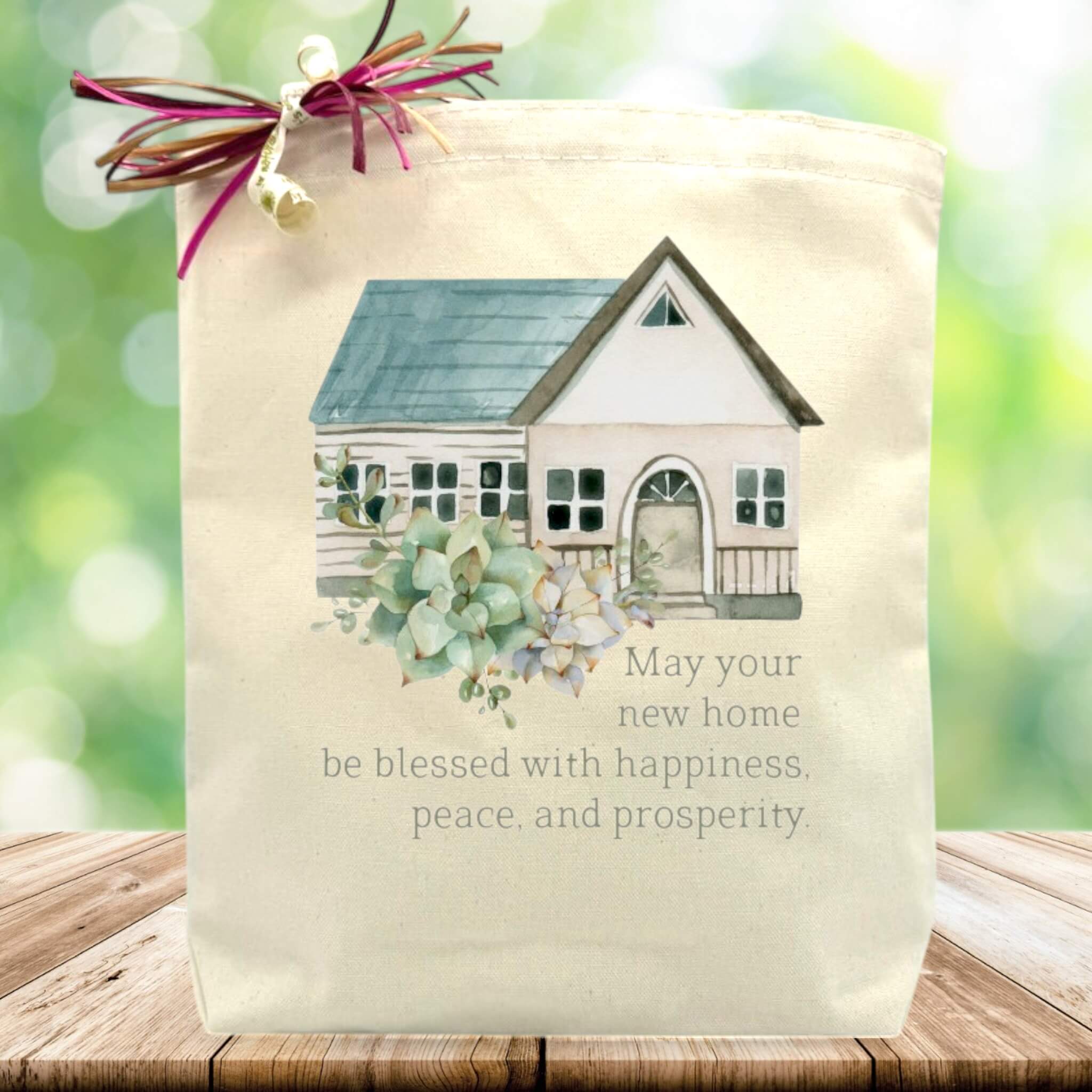Create Your Own May Your New Home Be Blessed Gift Tote | It's Only ...