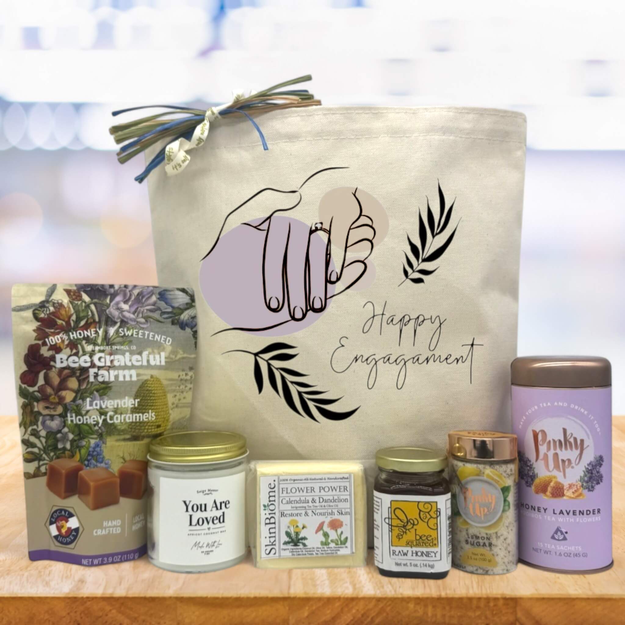 Engaged and Enchanted Gift Basket | It's Only Natural Gifts