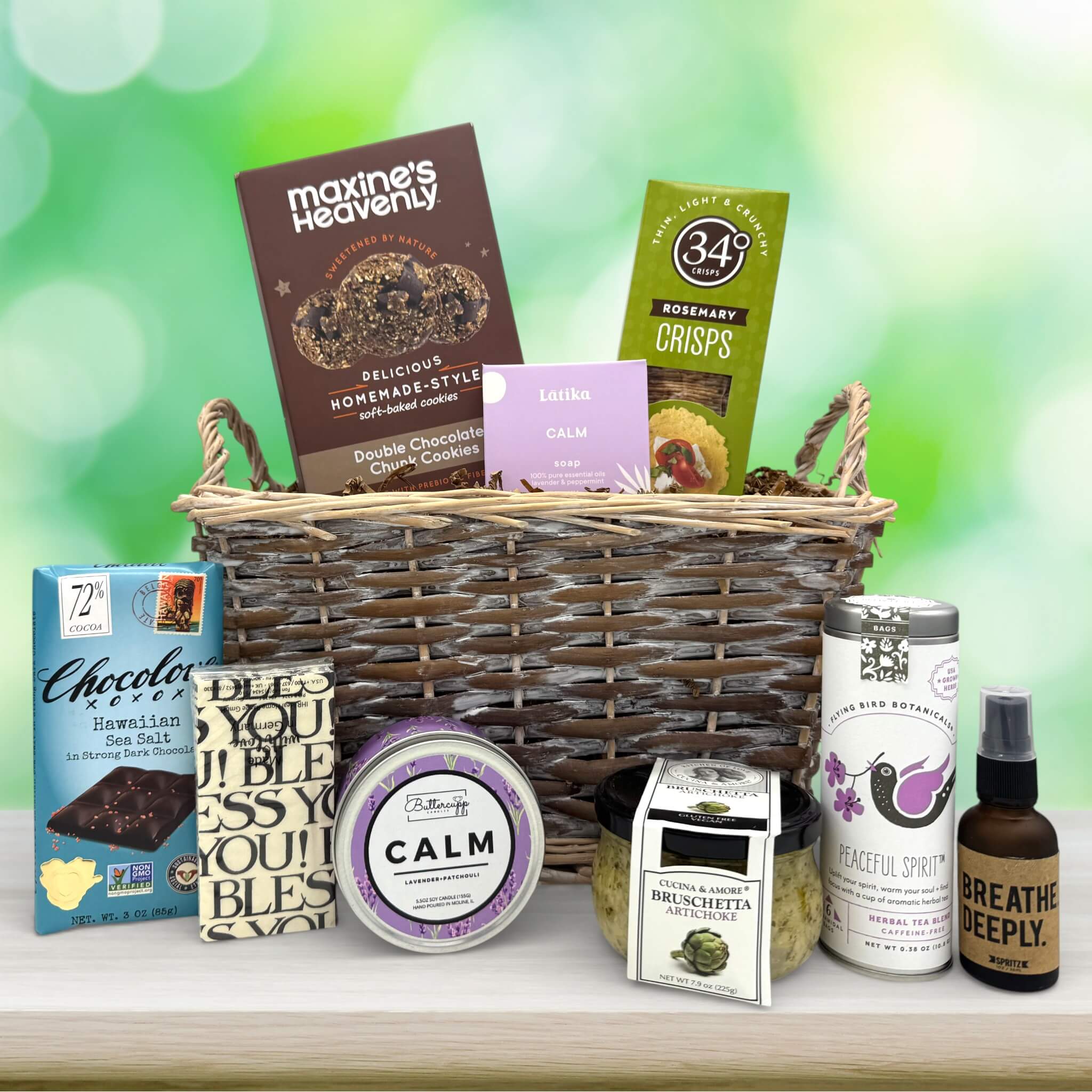 Peaceful Spirit Gift Basket | It's Only Natural Gifts