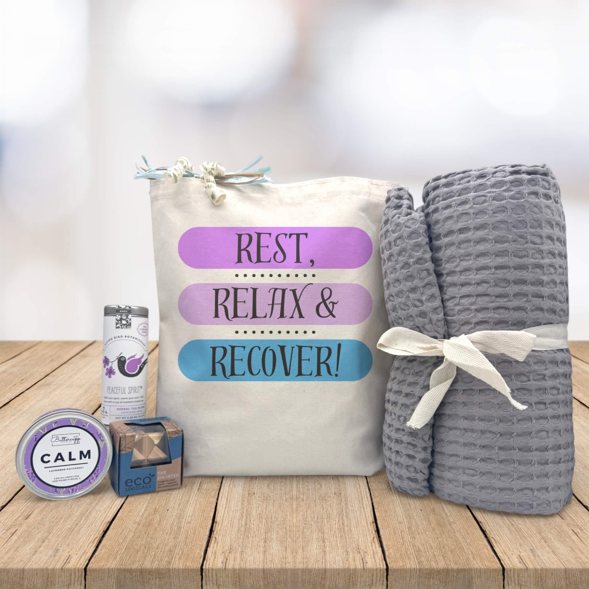 Rest, Relax, and Recover Get Well Gift Basket | It's Only Natural Gifts