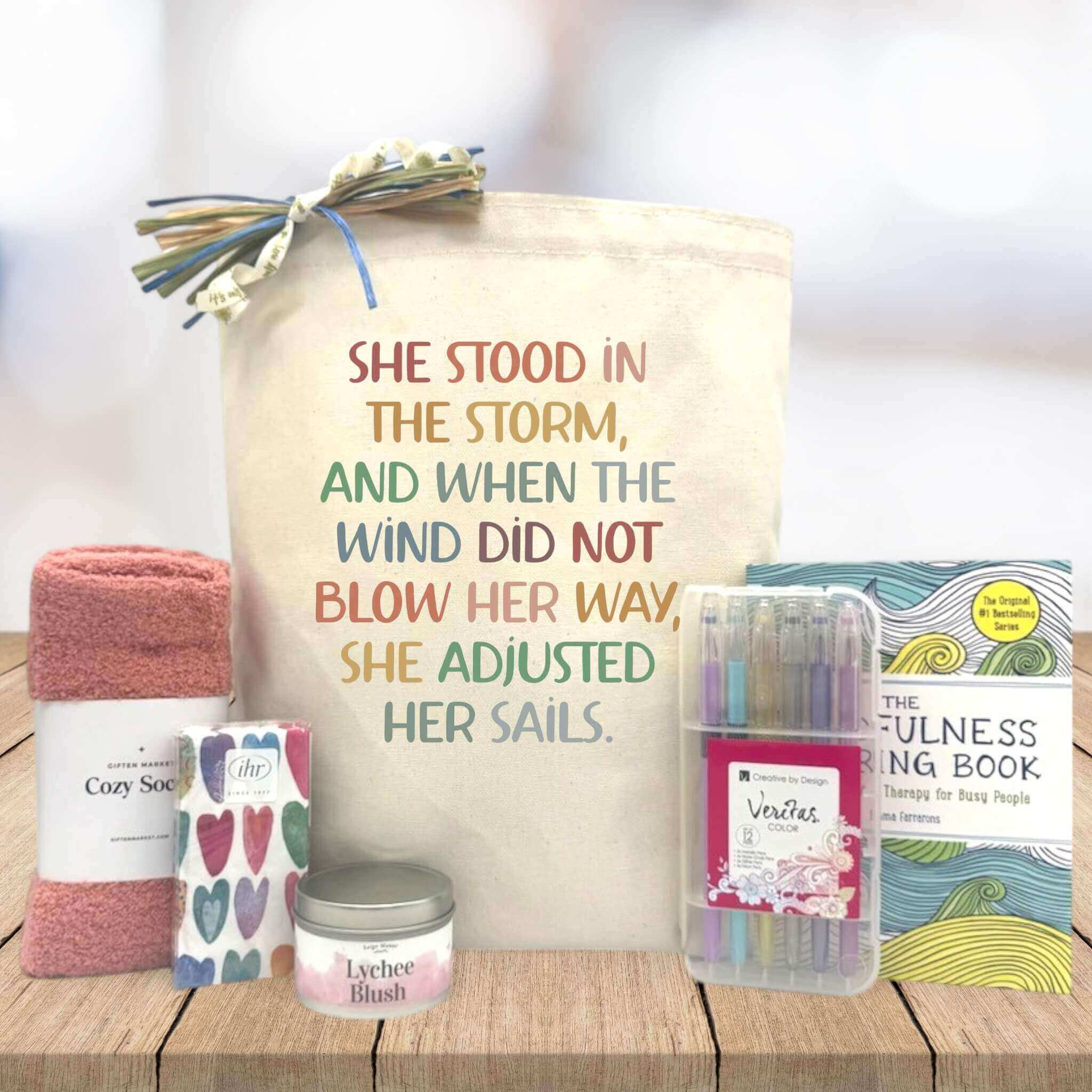 She Stood In The Storm Gift Basket | It's Only Natural Gifts